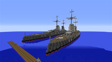 Kaiser And König Class Battleships Minecraft Map