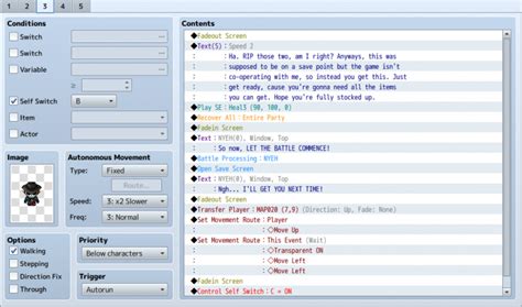 characters can t move after event rpg maker forums