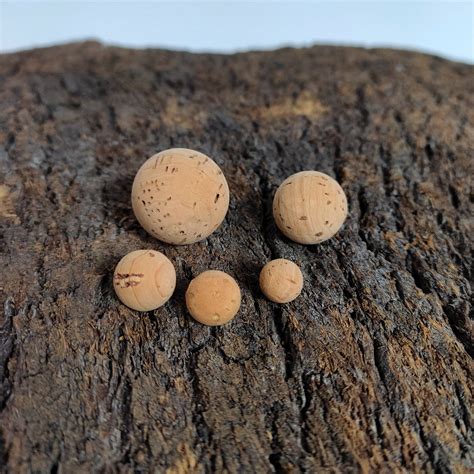 Natural Cork Balls Eco Diy Craft Supplies 8 30mm Etsy