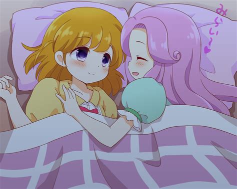 Safebooru Asahina Mirai Blonde Hair Blush Closed Eyes Closed Mouth