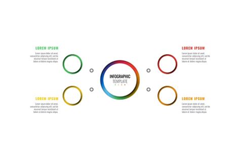 둥근 3d 현실적인 퍼퍼 컷 요소와 네 단계 디자인 레이아웃 인포 그래픽 템플릿 브로셔 연례 보고서 포스터 배너에 대한 프로세스 다이어그램 Eps 10 0명에 대한 스톡