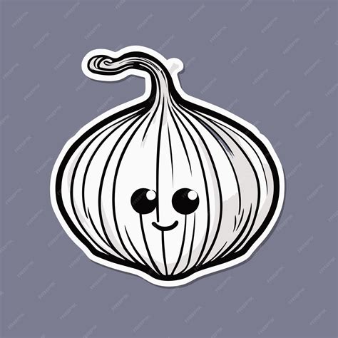 Premium Vector Cute Garlic
