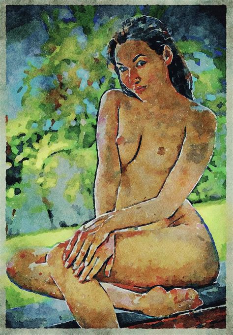 Martina P Copy Digital Erotic Watercolor Art July Luscious