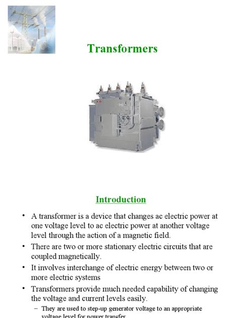 Transformer Lecture 1 Pdf Transformer Electrical Impedance