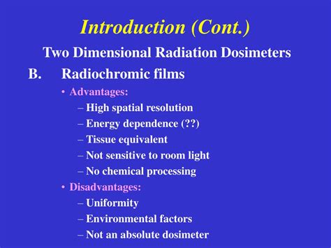 Ppt Radiochromic Film Dosimetry Powerpoint Presentation Free Download Id2972917