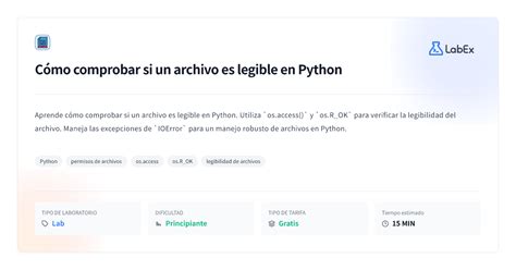 Cómo Comprobar Si Un Archivo Es Legible En Python Labex