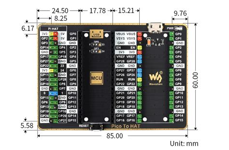 Fejlesztői Lap Gpio Bővítő Raspberry Pi Pico Hoz 1x Raspb