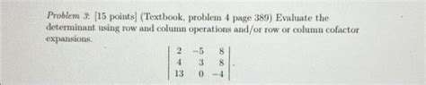 Solved Problem Points Textbook Problem Page Chegg Com
