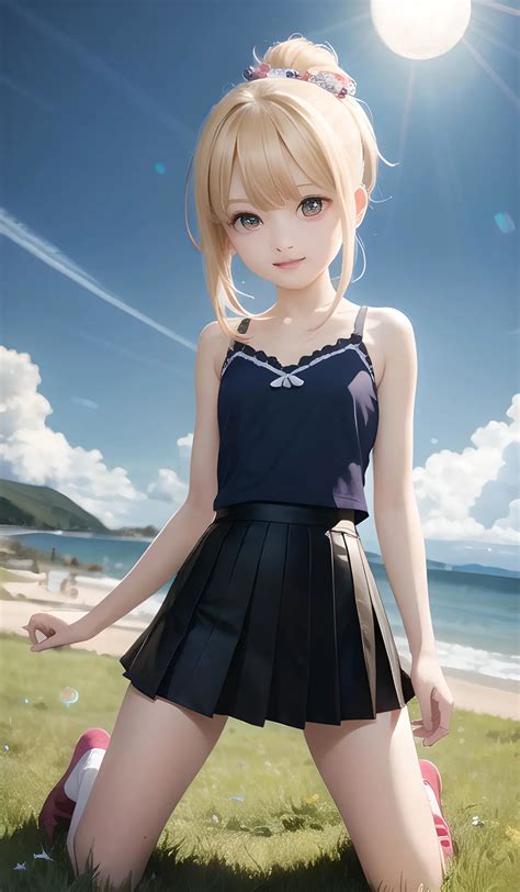 阳光下的少女 无界ai