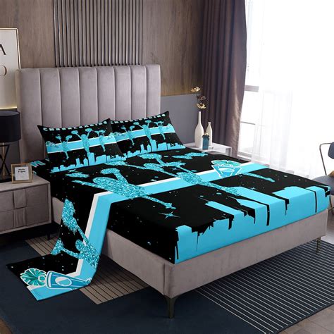 Erosebridal King Sheets Cheerleading Bed Set Girly Dance Bed Sheets
