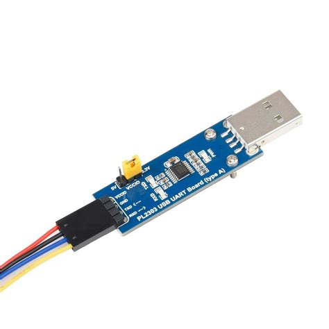 Waveshare Pl2303 Usb To Uart Ttl Communication Module V2 Usb A Connector Darkoct02