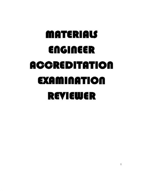 Dokumen Tips Reviewer Materials Engineer Accreditation Pdf Concrete Road Surface