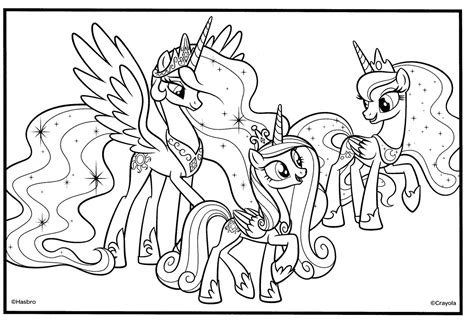 Mlp Princess Coloring Pages