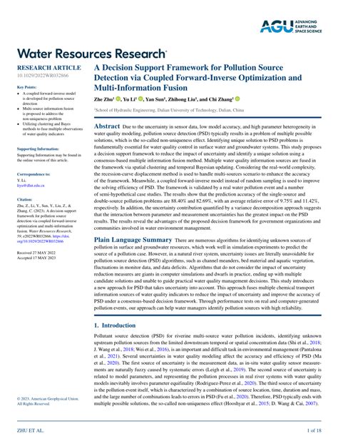 a decision support framework for pollution source detection via coupled