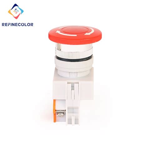 Mm Emergency Stop Switch Mushroom Plastic Push B Vicedeal