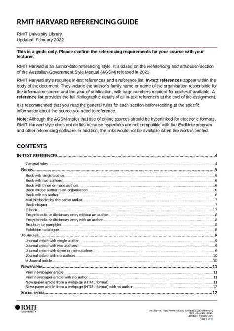 Harvard Referencing Examples Harvard Referencing Examples