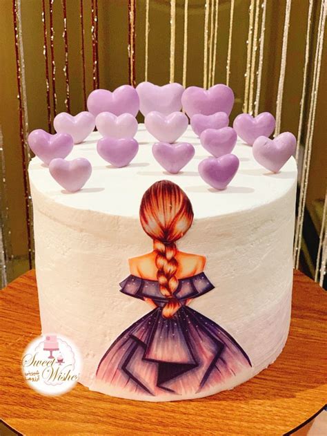 کیک تولد بنفش Pretty Birthday Cakes Cake Decorating Frosting Minnie