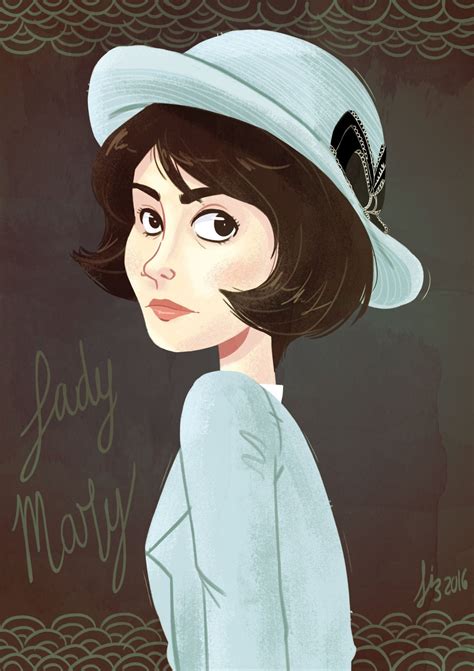 Lady Mary Crawley Drawing R Downtonabbey