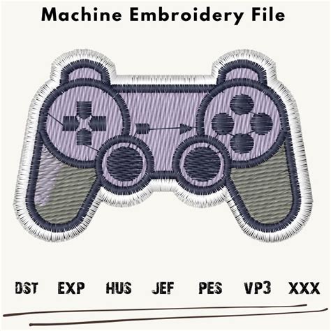 Game Controller Embroidery Design Machine Embroidery Pattern Digital