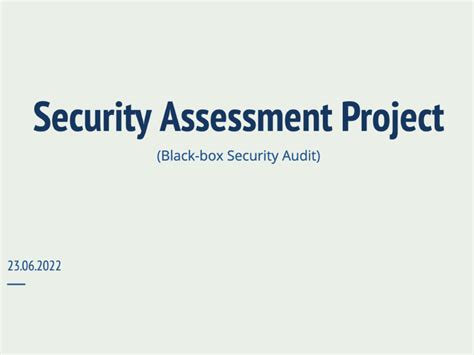 A Application Security Audit Upwork