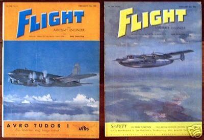 1947 Flight Magazines Wwii Vintage Plane Aircraft Navy 29101316