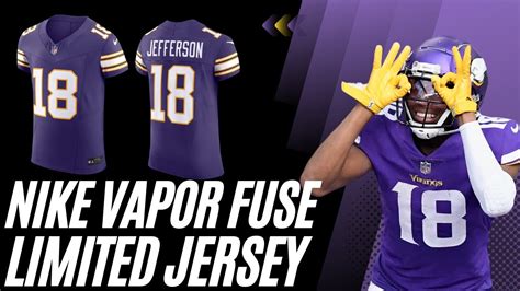 Nike Vapor FUSE Limited NFL Jersey Review Justin Jefferson Minnesota