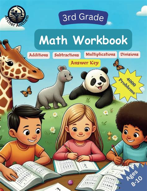 3rd Grade Math Workbook Cover