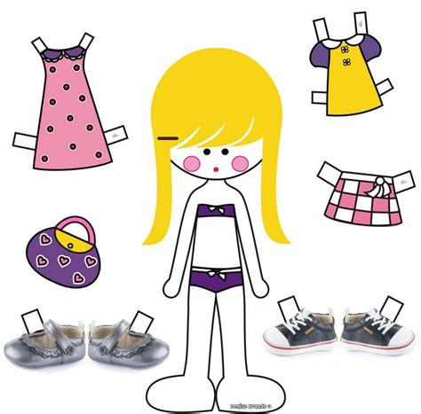 Moldes De Bonecas De Papel Braincp