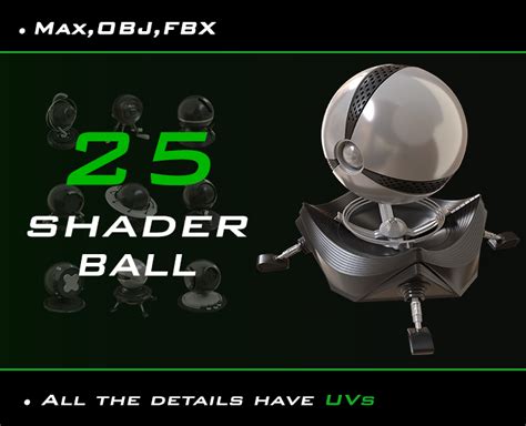 25 Shader Ball Pack Flippednormals