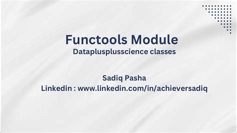 23 Python Functools 2024 08 17 Youtube
