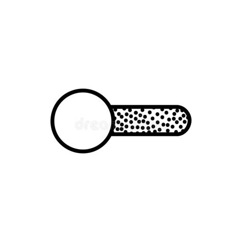 Switch Vector Icon Outline Style Isolated On White Background Stock