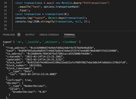 trying to query transactions moralis general moralis web3 forum