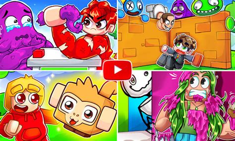 Teken Cartoon Roblox Thumbnail Voor Youtube In Elke Stijl