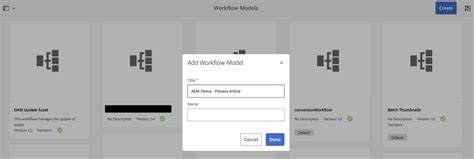 Aem Workflow Custom Process