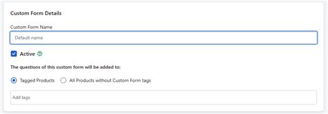 Create Custom Form Fivesdots