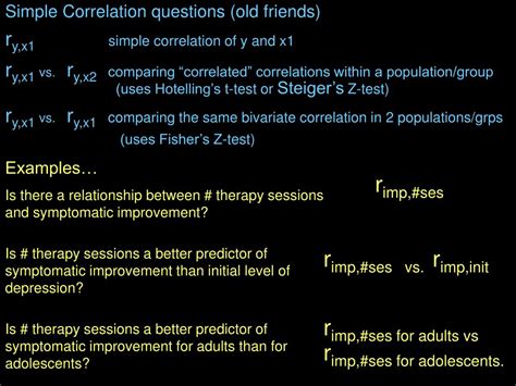 Ppt Survey Of Major Correlational Models Questions Simple Correlation Questions Obtaining And