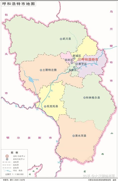 图文解读内蒙古2023年行政区划（9地级市3盟高清地图） 知乎