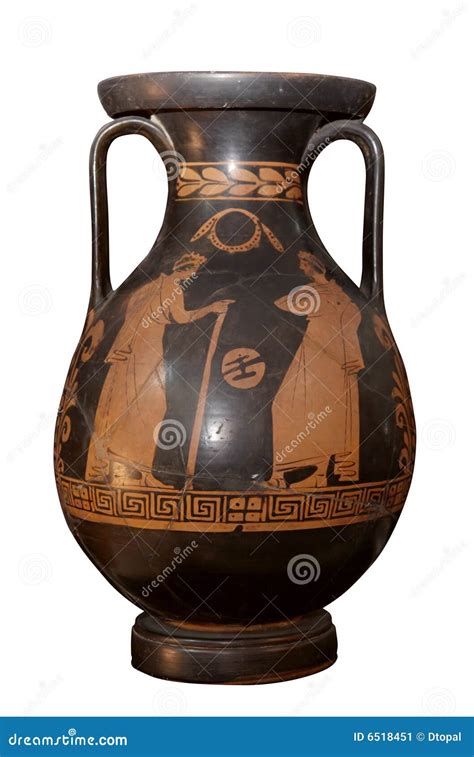 Ancient Greek Amphora Isolated Stock Image Image Of Classical