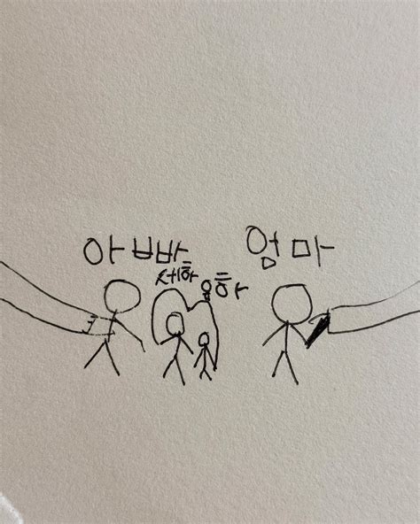 여니 💗 세하가 그린 우리 가족 그림 엄마 우리 가족 그림 그렸어 유하랑 세하도 서로 사랑하고 사랑이 넘치는 집이라고 하트를 크게 그렸다는 ̈ 냉장고에 붙여놨는데