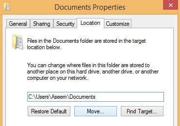 How To Move Or Change The Location Of My Documents Folder Onlineguys