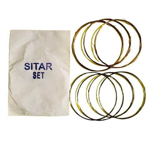 Sitar Strings Set Steel Core 7 Pcs Strings Professional Quality Darazlk