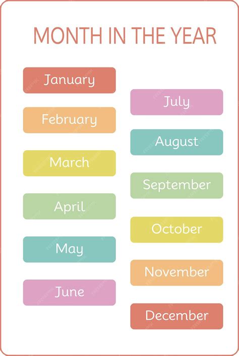 Premium Vector Month