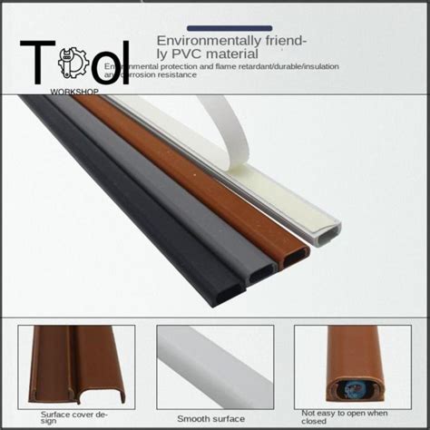 Square Slot Floor Electric Wire Cord Cover Self Adhesive Cord Protector