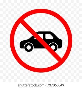 No Vehicle Sign No Parking Sign Stock Vector Royalty Free 737065849