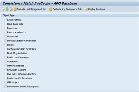 SAP PP DS Live Cache Check SAP Supply Chain Management