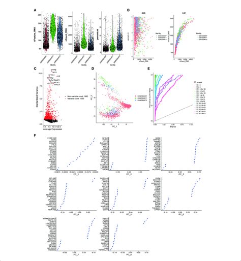 Scrna Seq Analysis Identified Eight Clusters Of Luad Cells A Violin