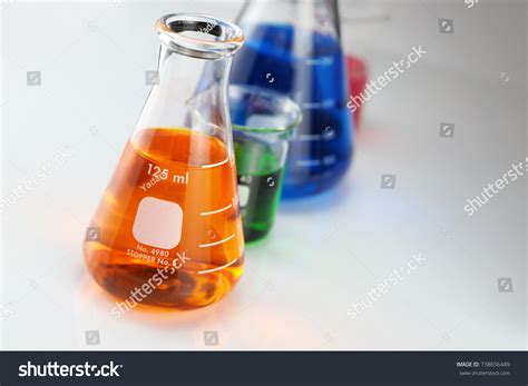 Group Laboratory Flasks Beaker Empty Filled Stock Photo 738656449 Shutterstock