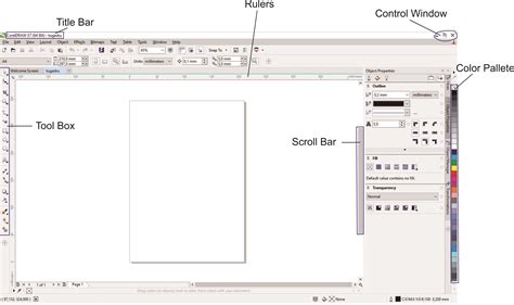 Mengenal Ruang Kerja Coreldraw Kelas Desain Belajar Desain Grafis The