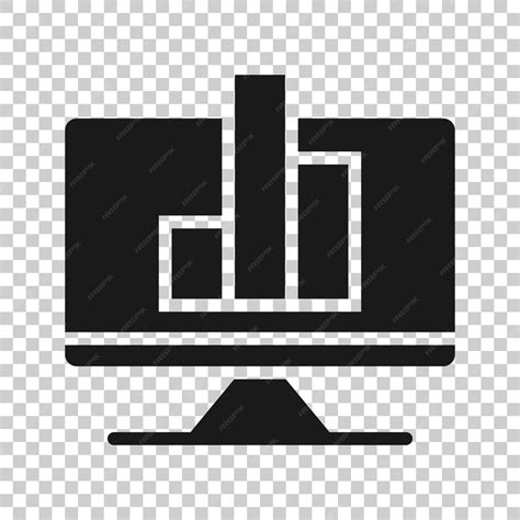 Premium Vector Website Analytics Icon In Flat Style Seo Data Vector Illustration On White