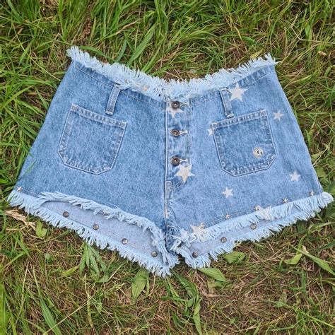 Womens Denim Booty Shorts At Jamie Tolentino Blog